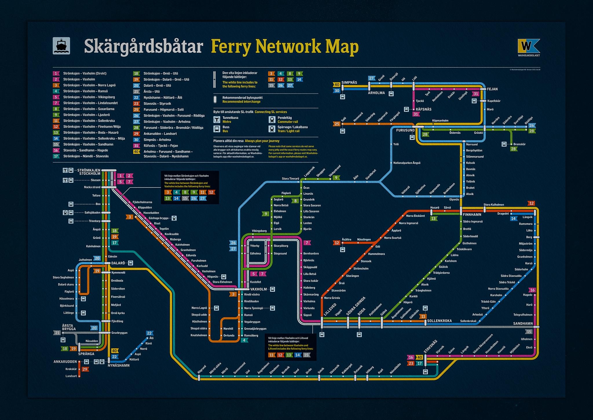 The Ferry Network Map | Campaign | THE WORK
