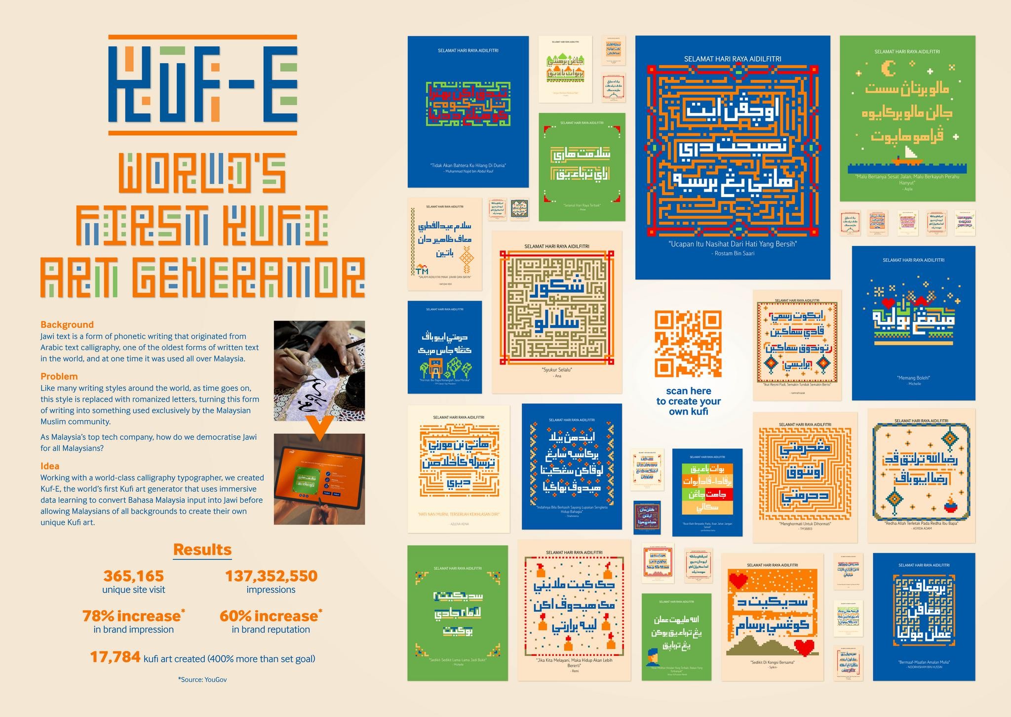 Kuf-e, The World's First Kufi Art Generator | Campaign | THE WORK