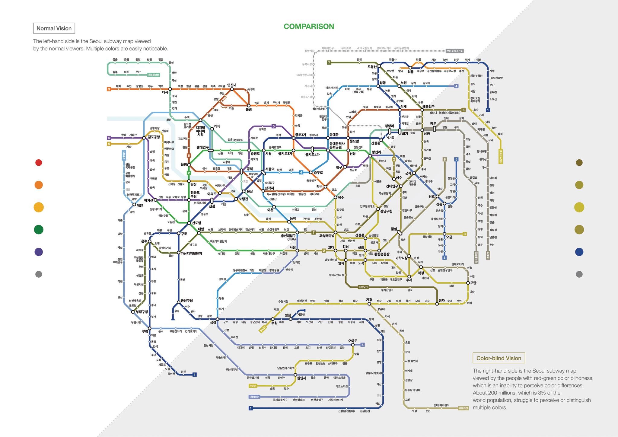 SUBWAY MAP FOR THE COLOR-BLIND | Campaign | THE WORK