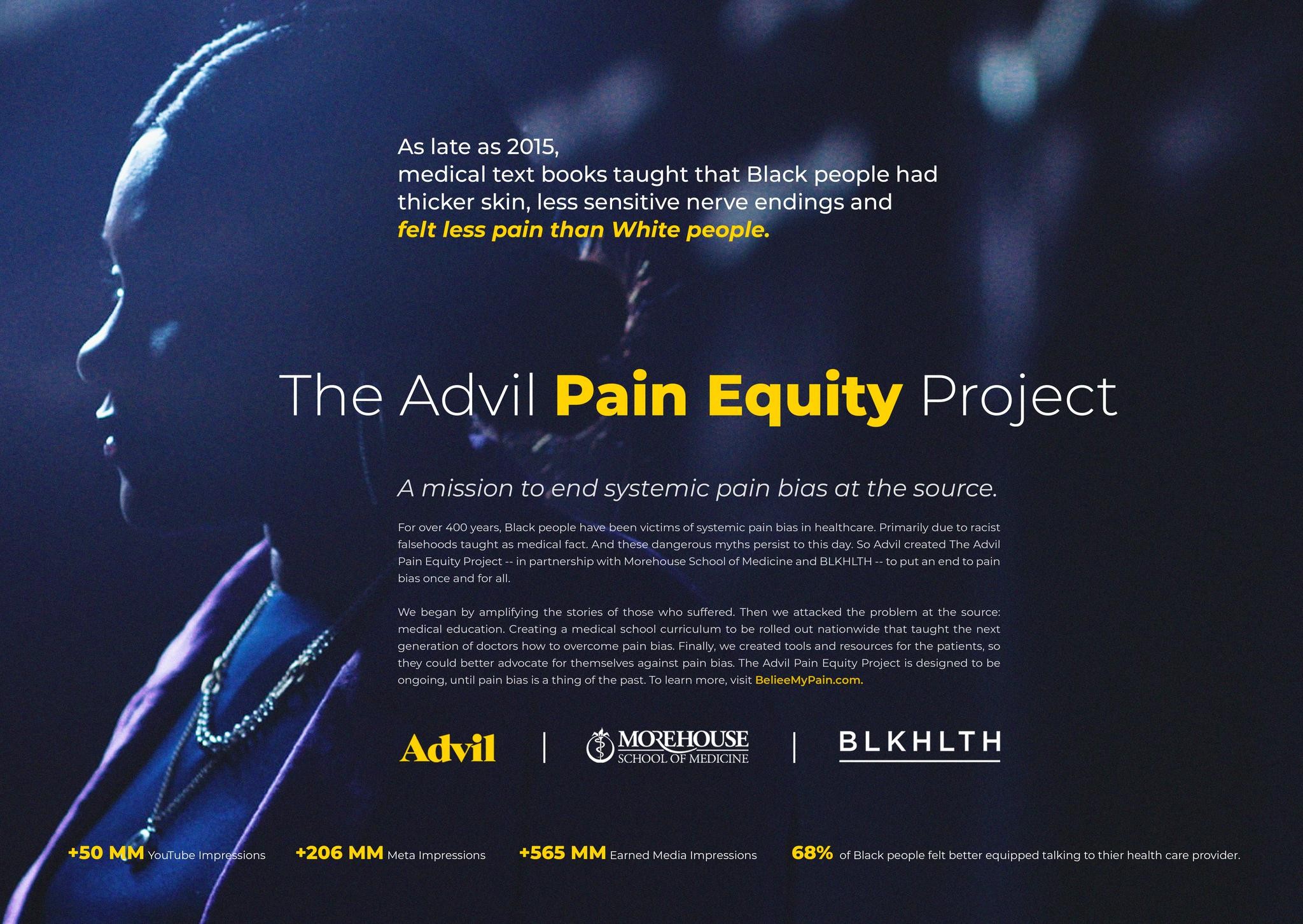 The Advil Pain Equity Project | Campaign | THE WORK