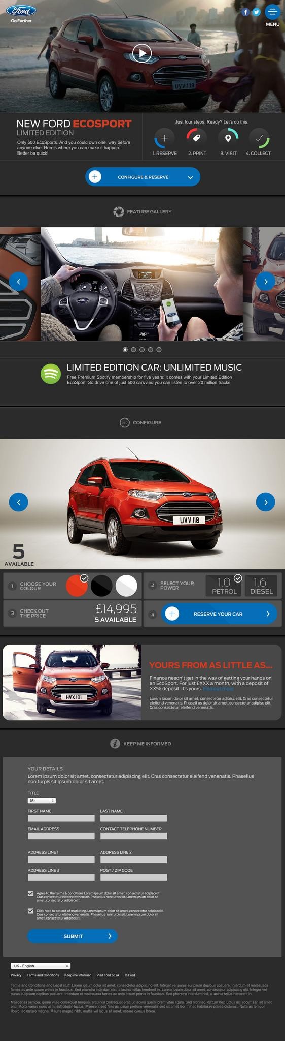 FORD ECOSPORT 'LIMITED EDITION' | Campaign | THE WORK