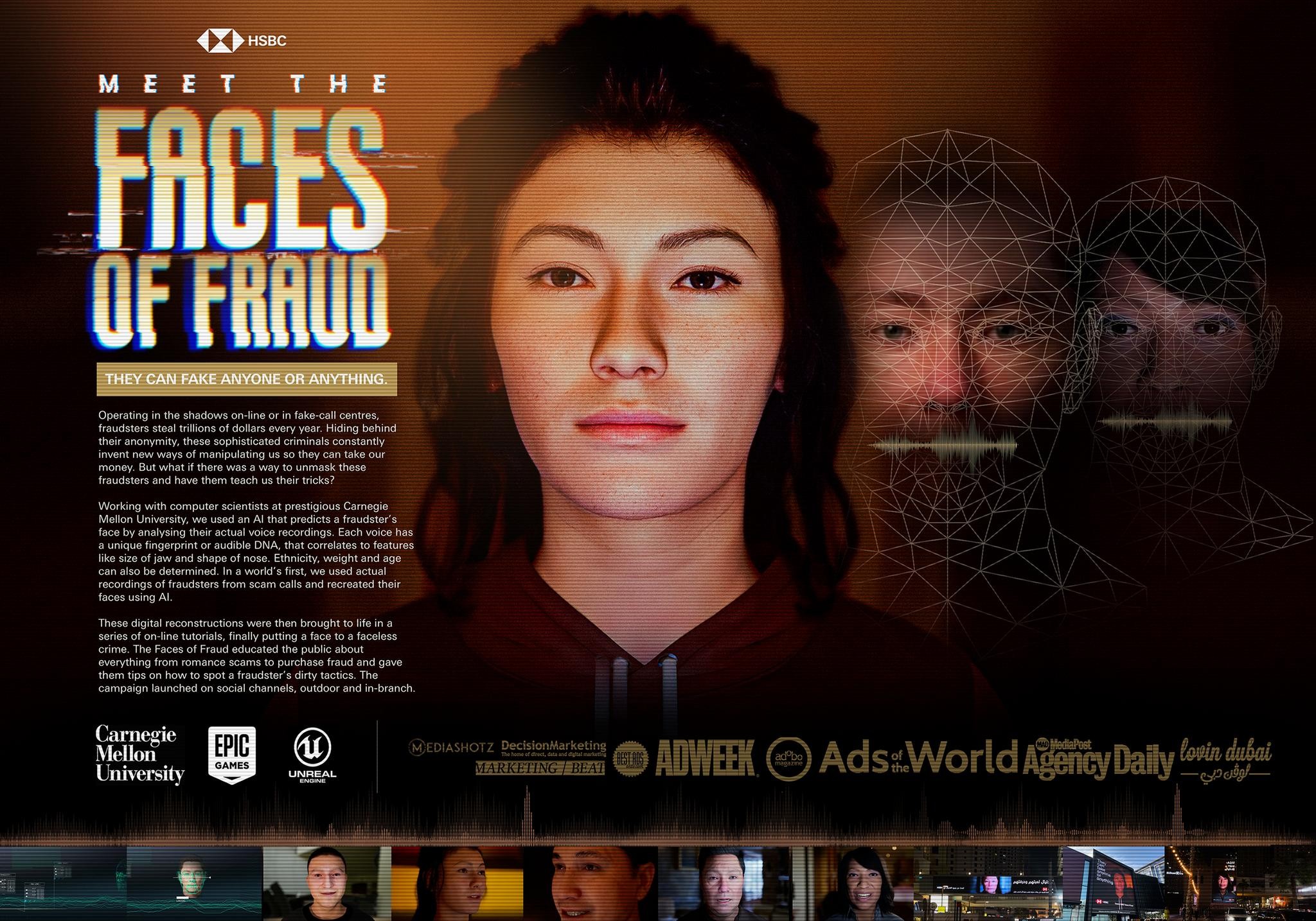 Faces Of Fraud | Campaign | THE WORK