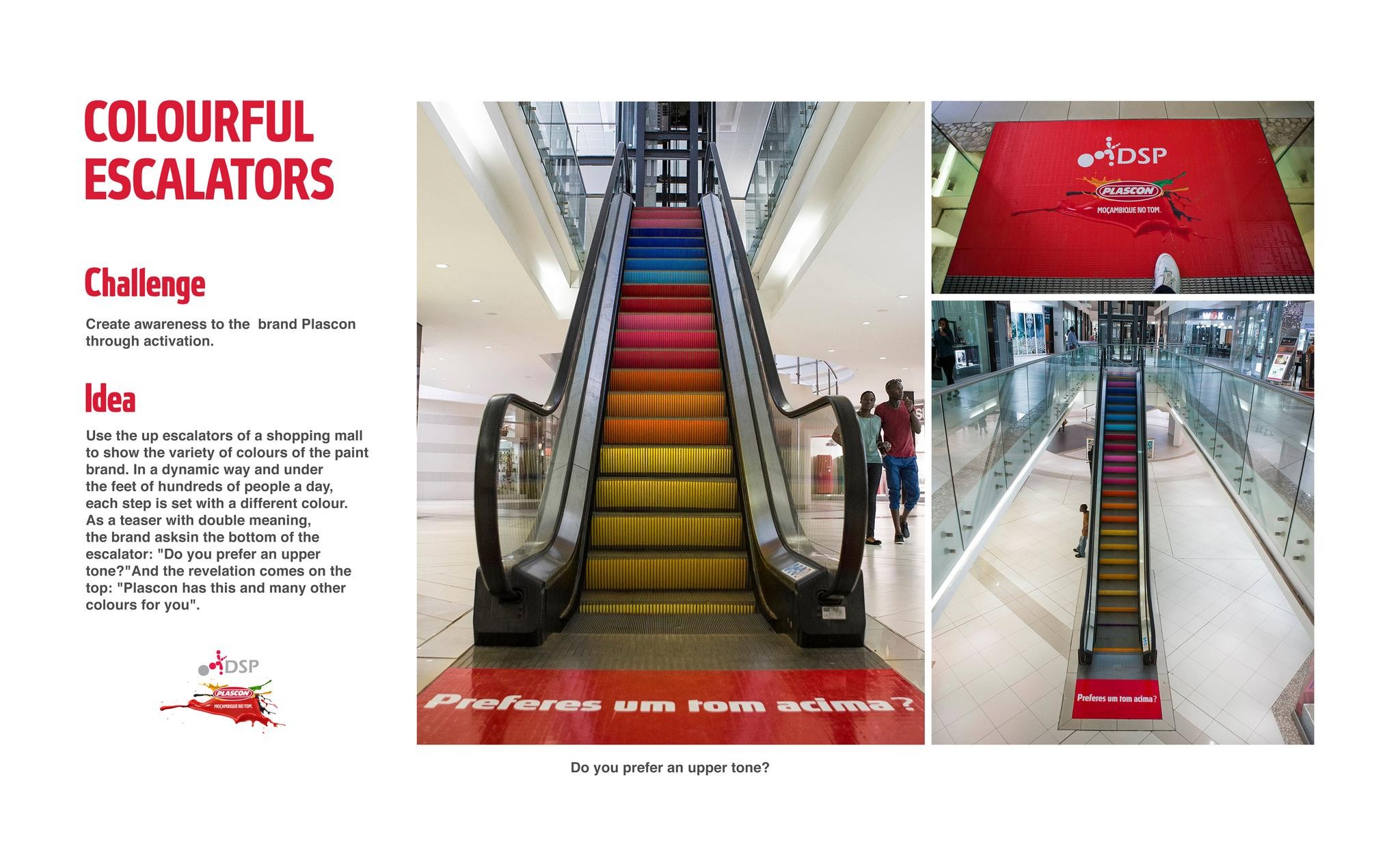 COLOURFUL ESCALATORS | Entry | THE WORK