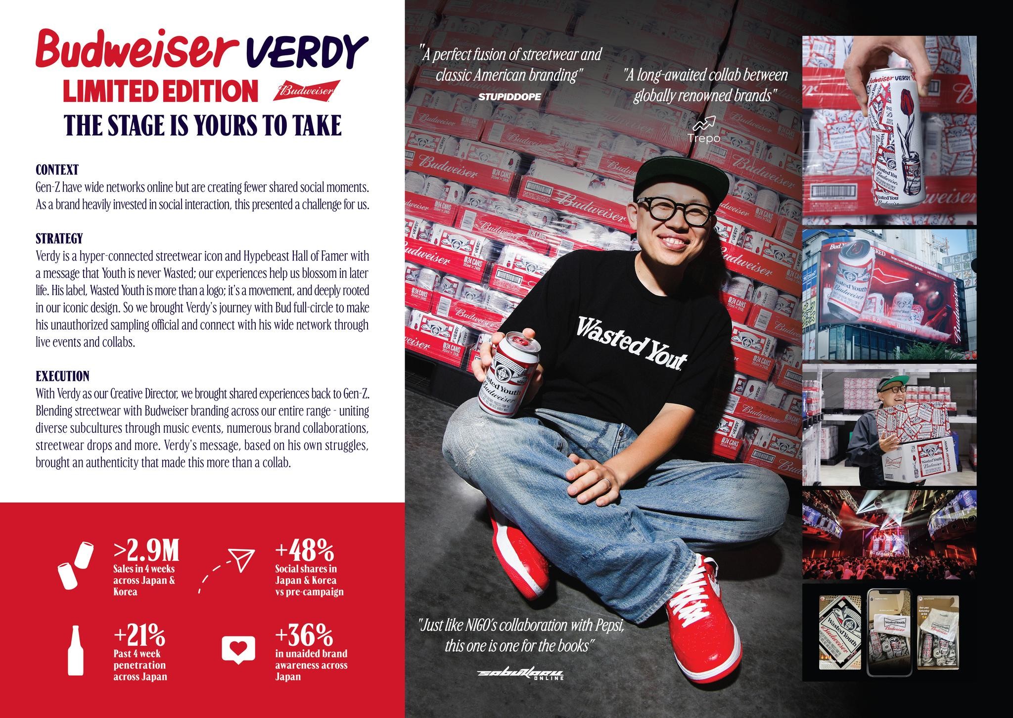 Stage Is Yours To Take - Budweiser x Verdy | Campaign | THE WORK