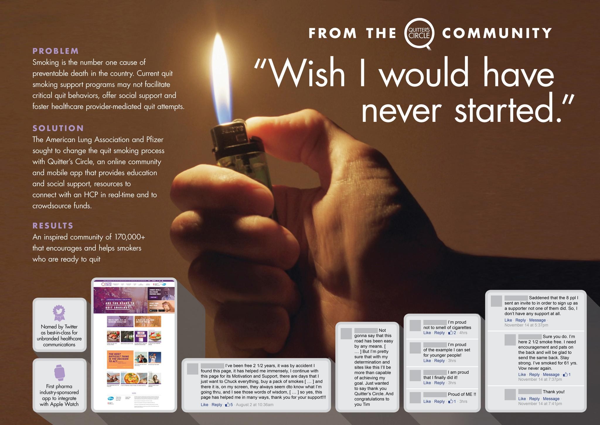 Helping Smokers "Click to Quit" with Quitter's Circle | Campaign | THE WORK