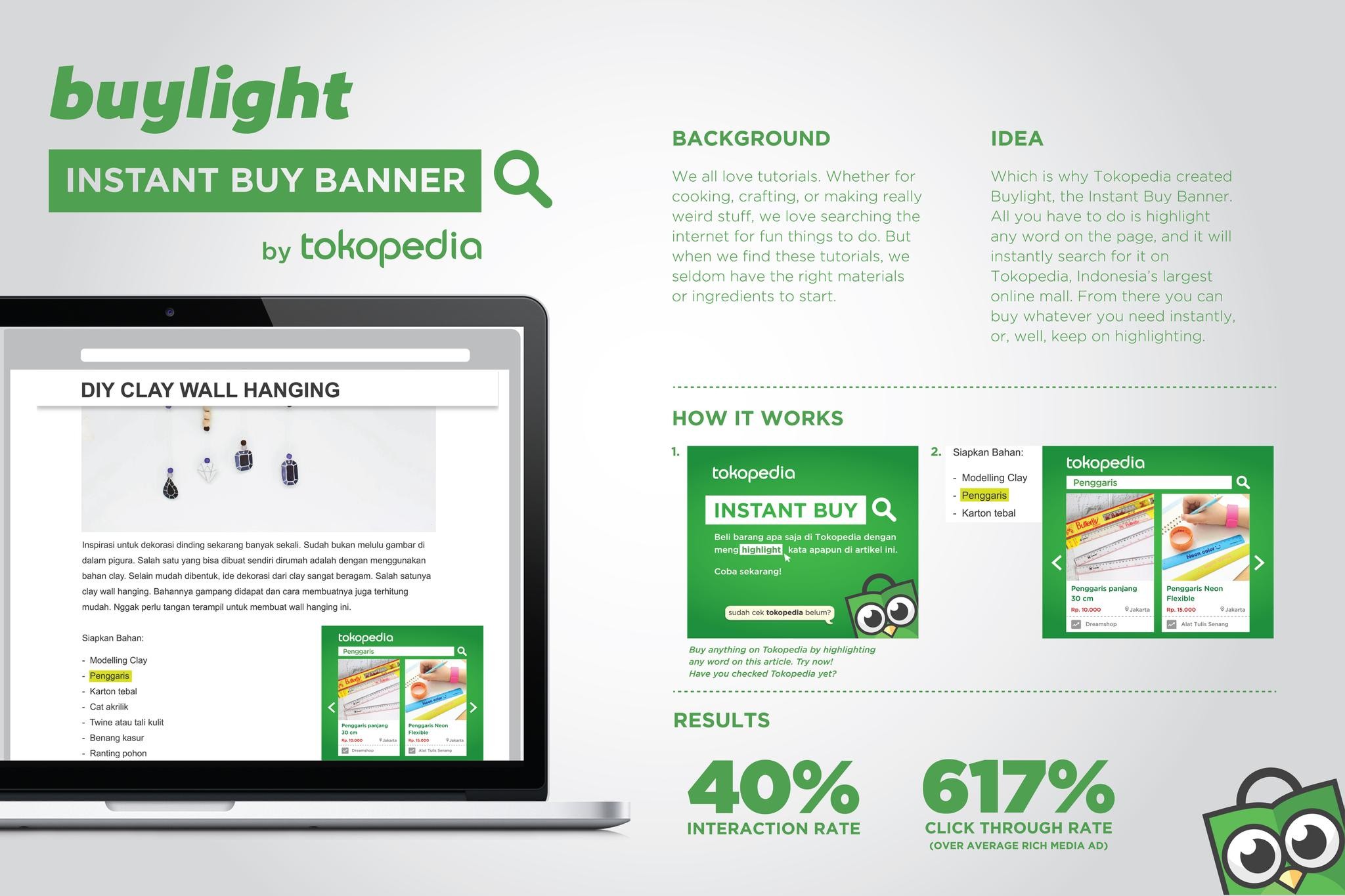 Buylight - Tokopedia Instant Buy Banner | Campaign | THE WORK