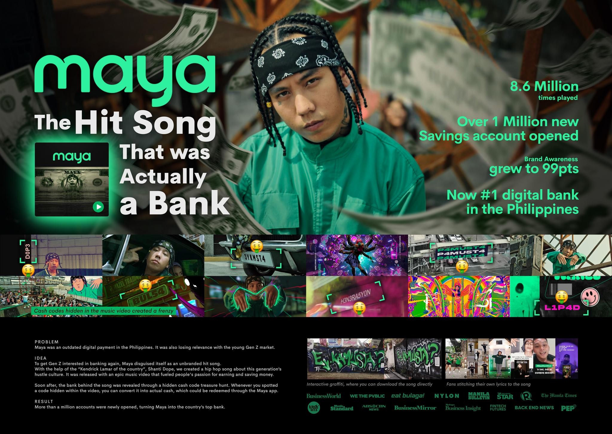 MAYA. The hit song that was actually a bank. | Campaign | THE WORK