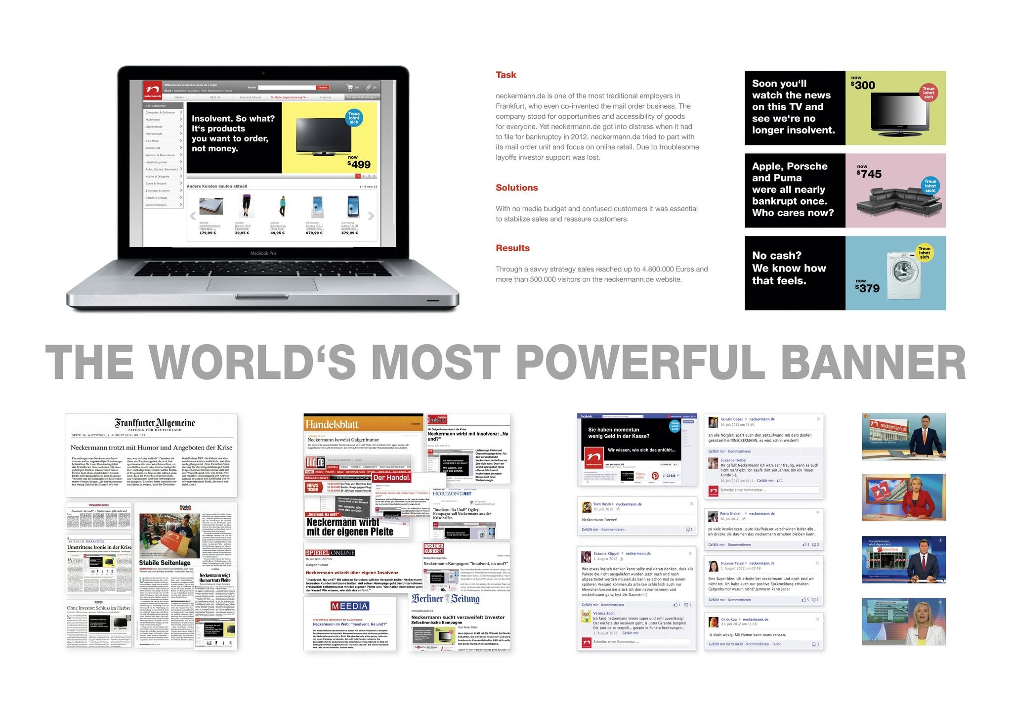 THE WORLD´S MOST POWERFUL BANNER | Campaign | THE WORK