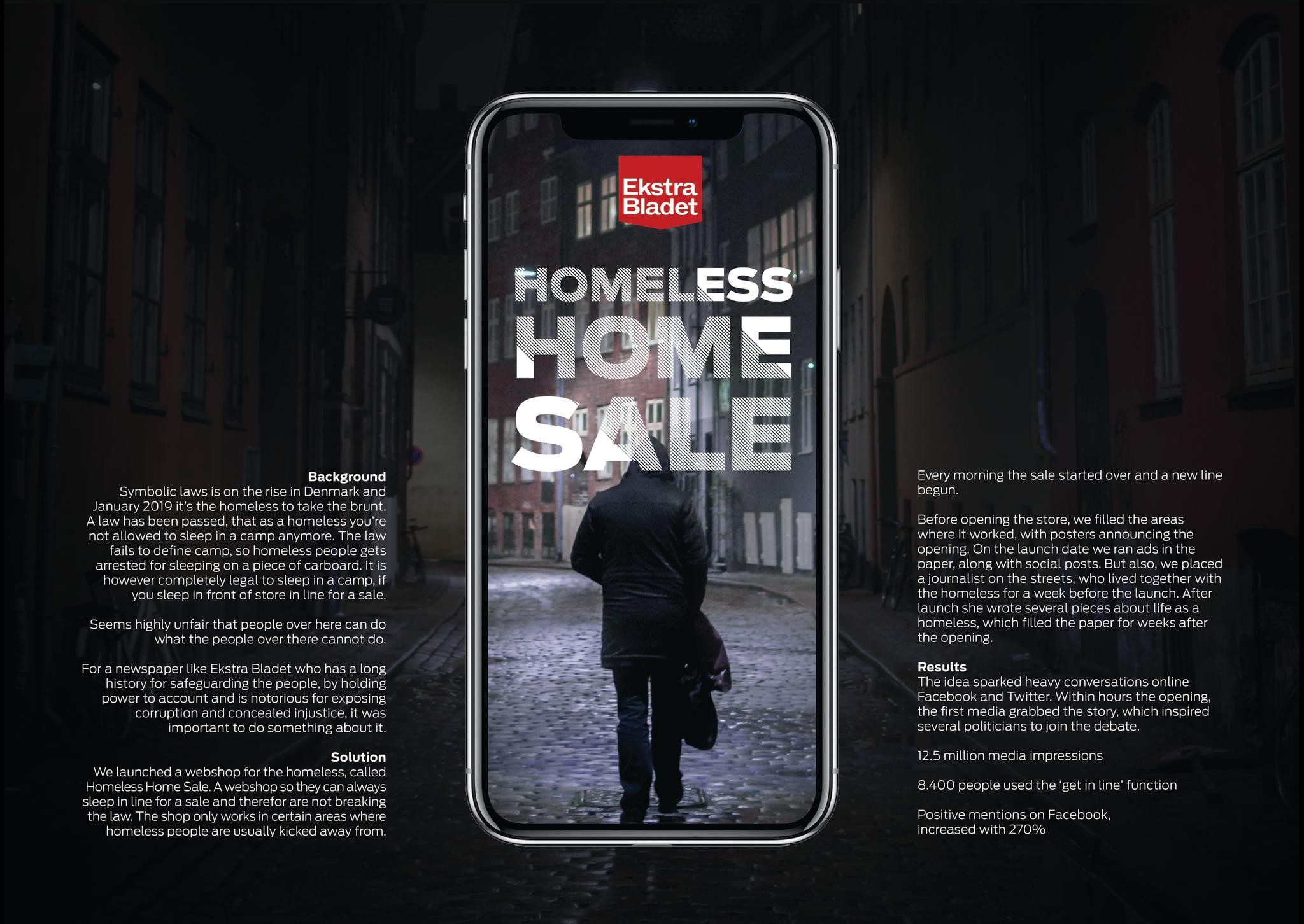 Homeless Home Sale | Campaign | THE WORK
