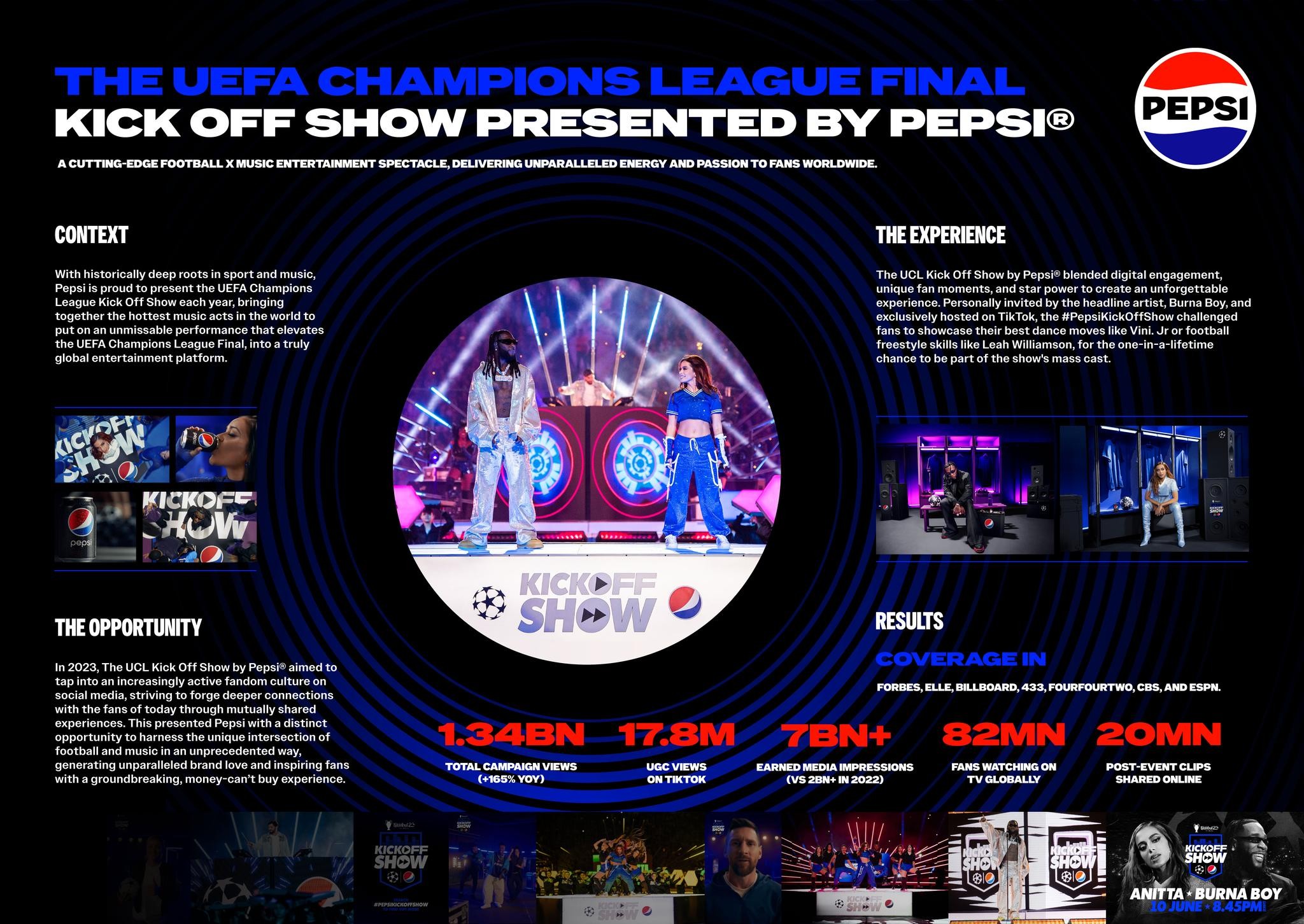 2023 UEFA Champions League Final Kick Off Show by Pepsi® | Campaign ...