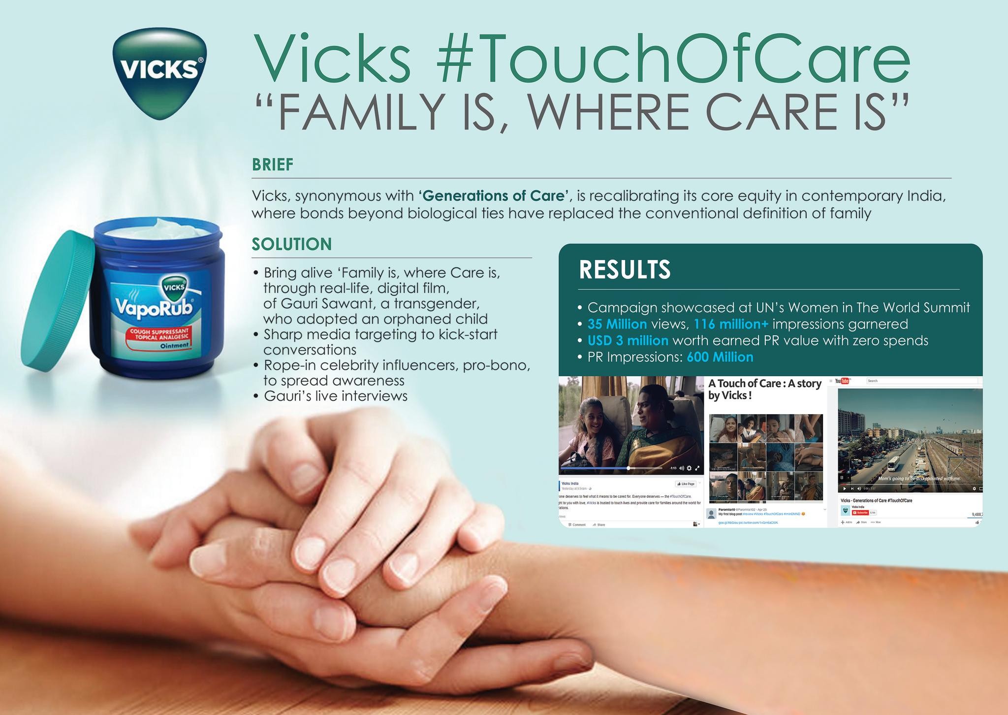 Vicks #TouchOfCare | Campaign | THE WORK
