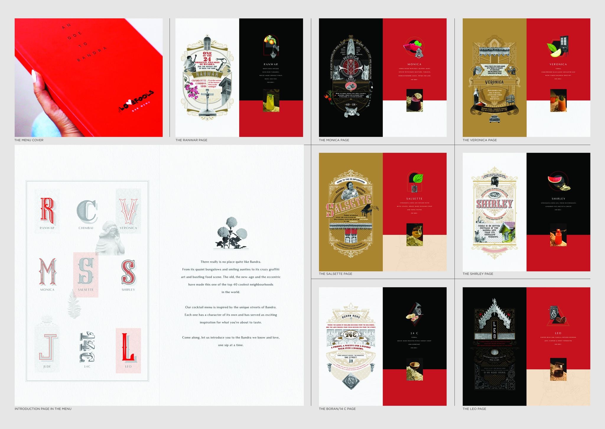 AN ODE TO BANDRA - THE LOVEFOOLS BAR MENU | Campaign | THE WORK