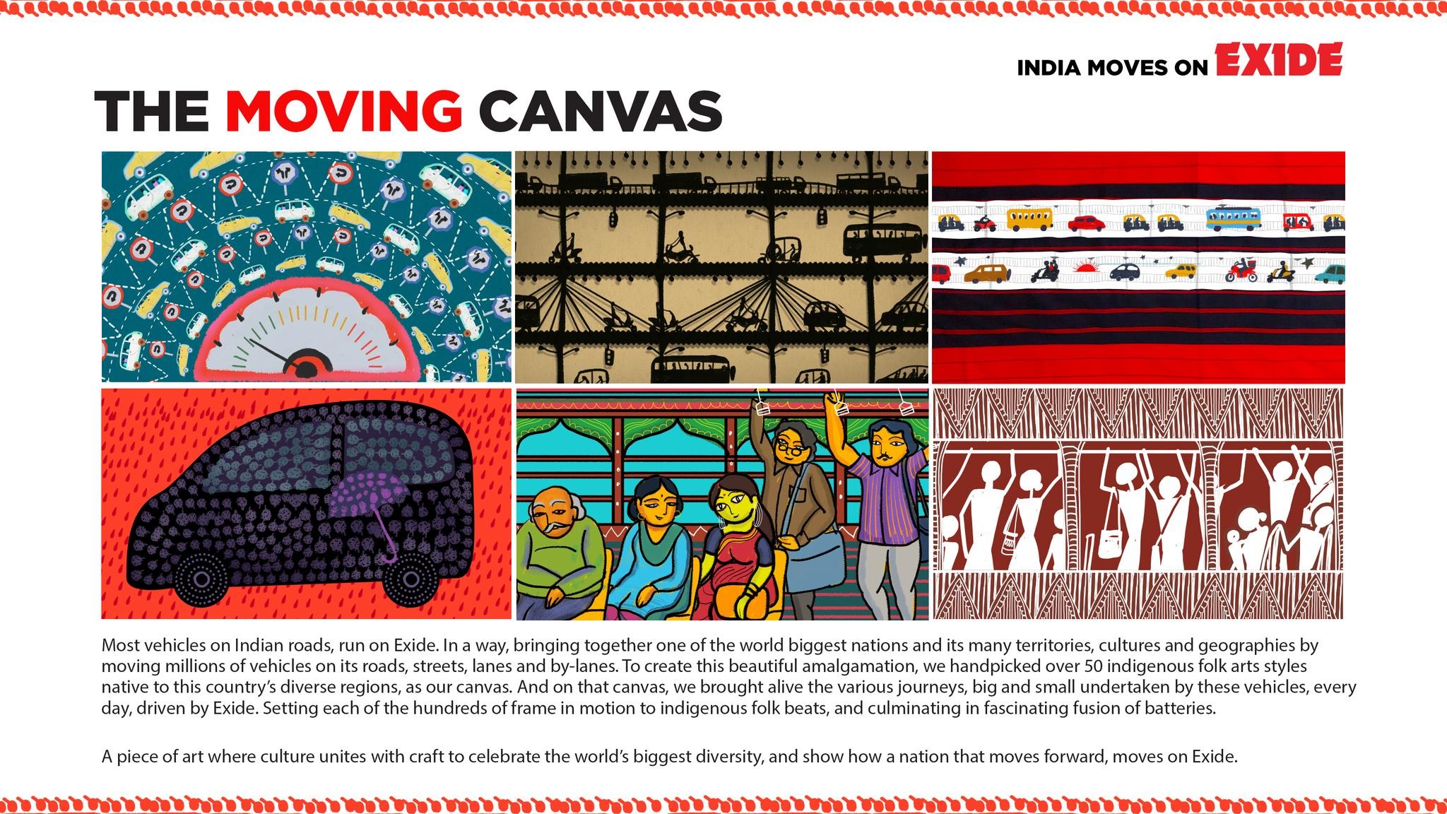 India Moves on Exide – The Moving Canvas | Campaign | THE WORK