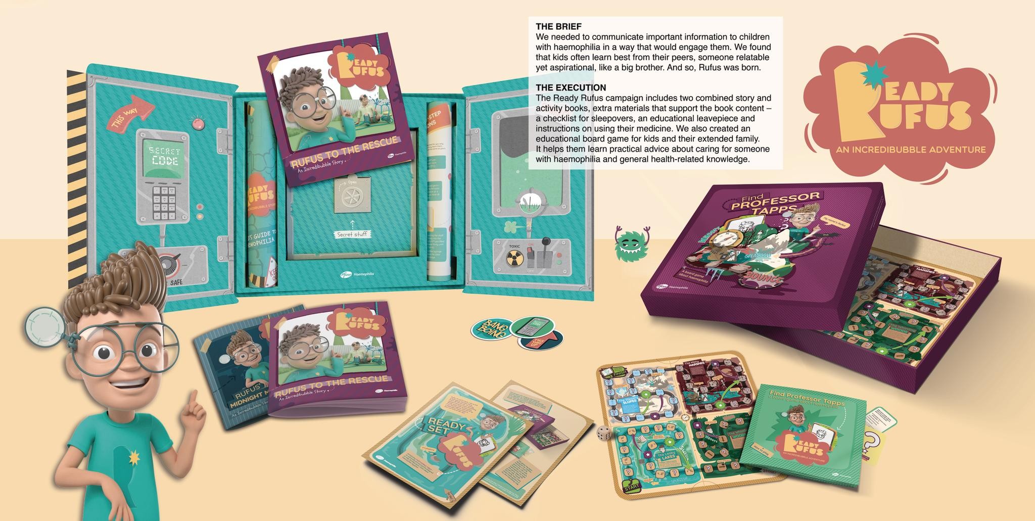 Ready Rufus book and board game | Campaign | THE WORK