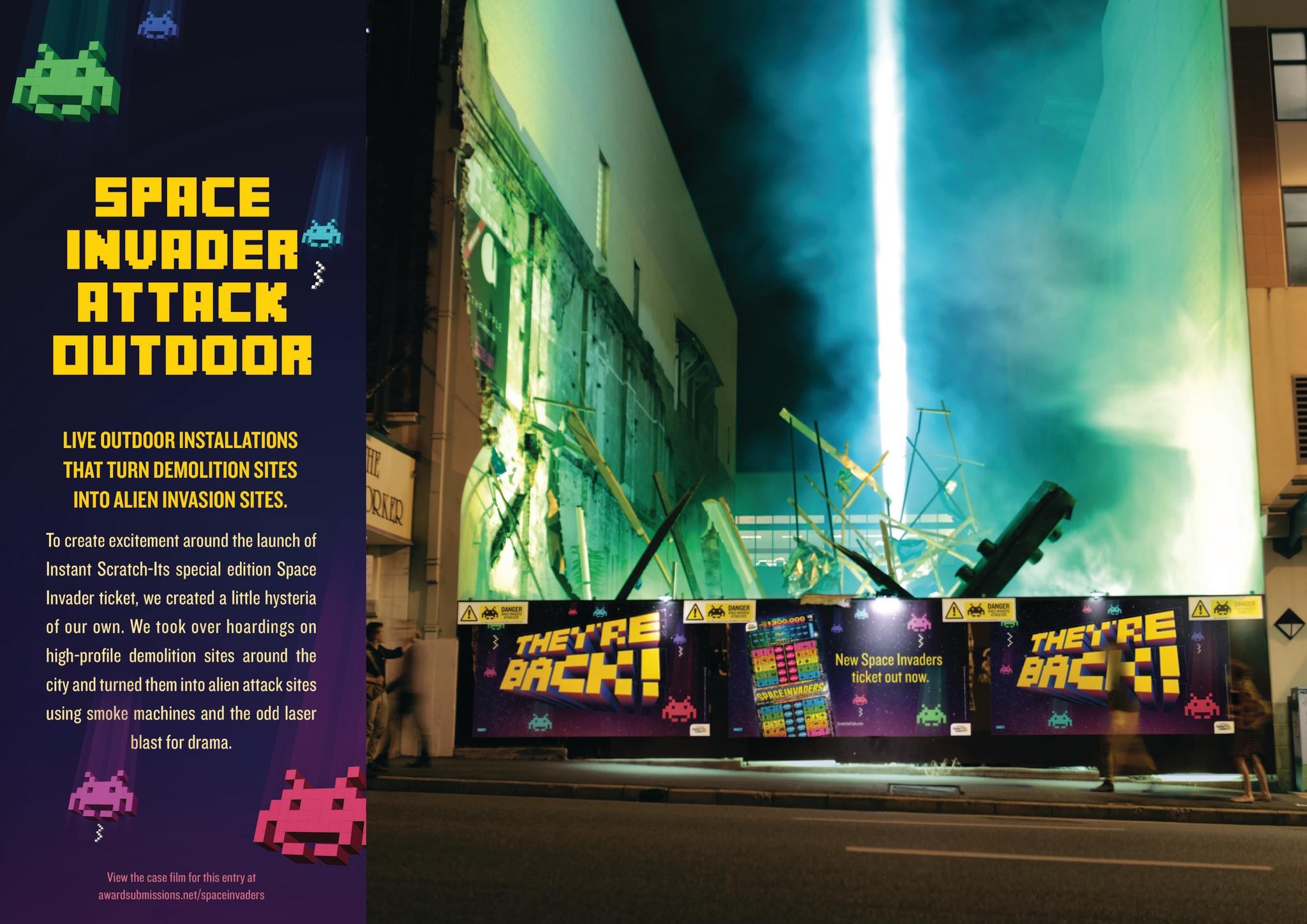 SPACE INVADERS ATTACK OUTDOOR | Campaign | THE WORK