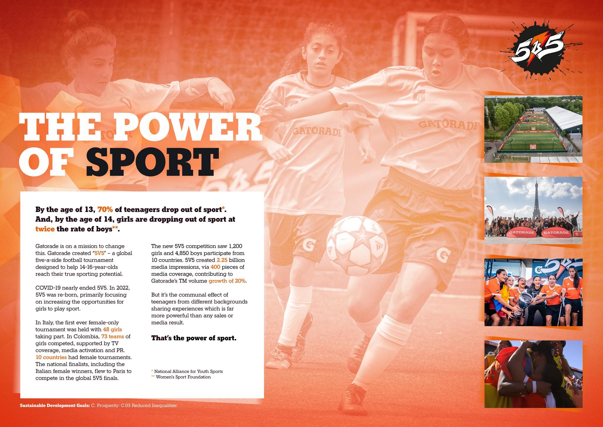 5V5: the power of sport | Campaign | THE WORK