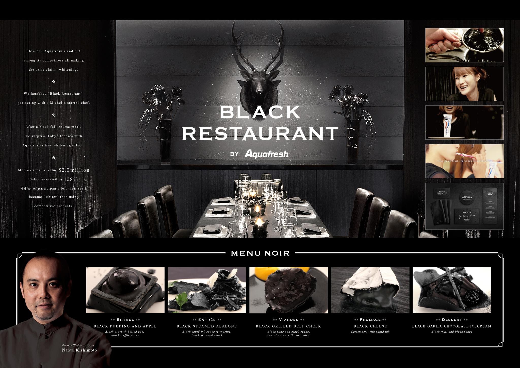 BLACK RESTAURANT | Campaign | THE WORK