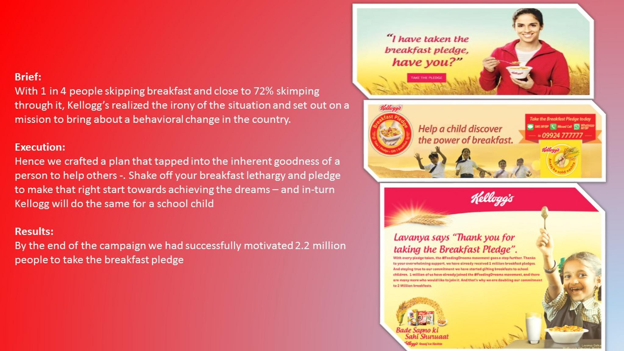 Kelloggs Feeding Dreams | Campaign | THE WORK