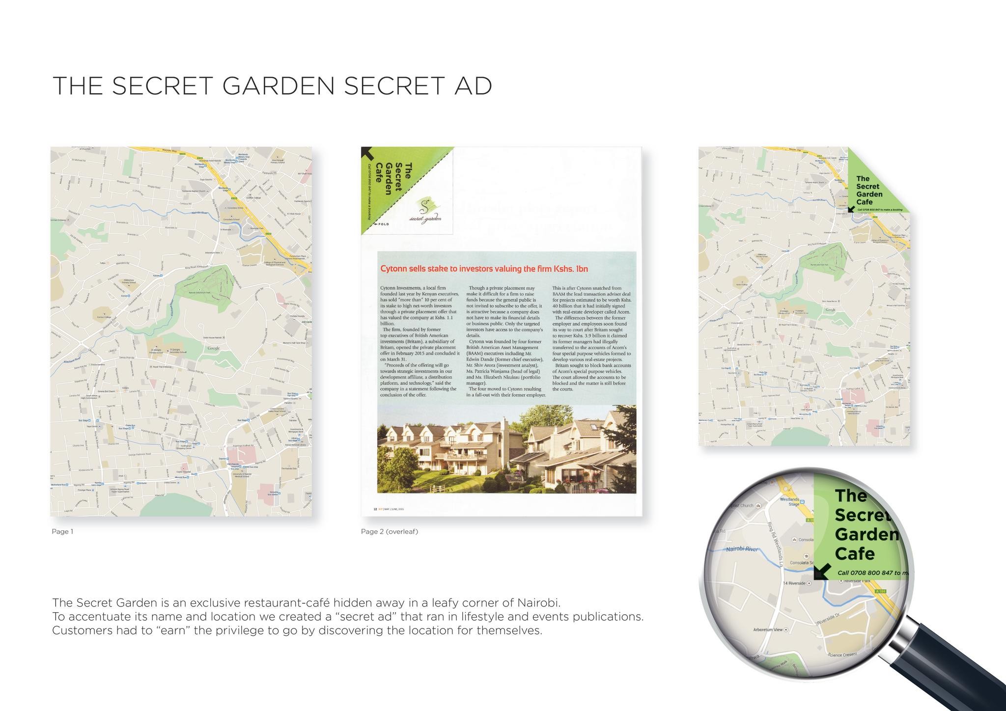 The Secret Garden secret ad | Campaign | THE WORK