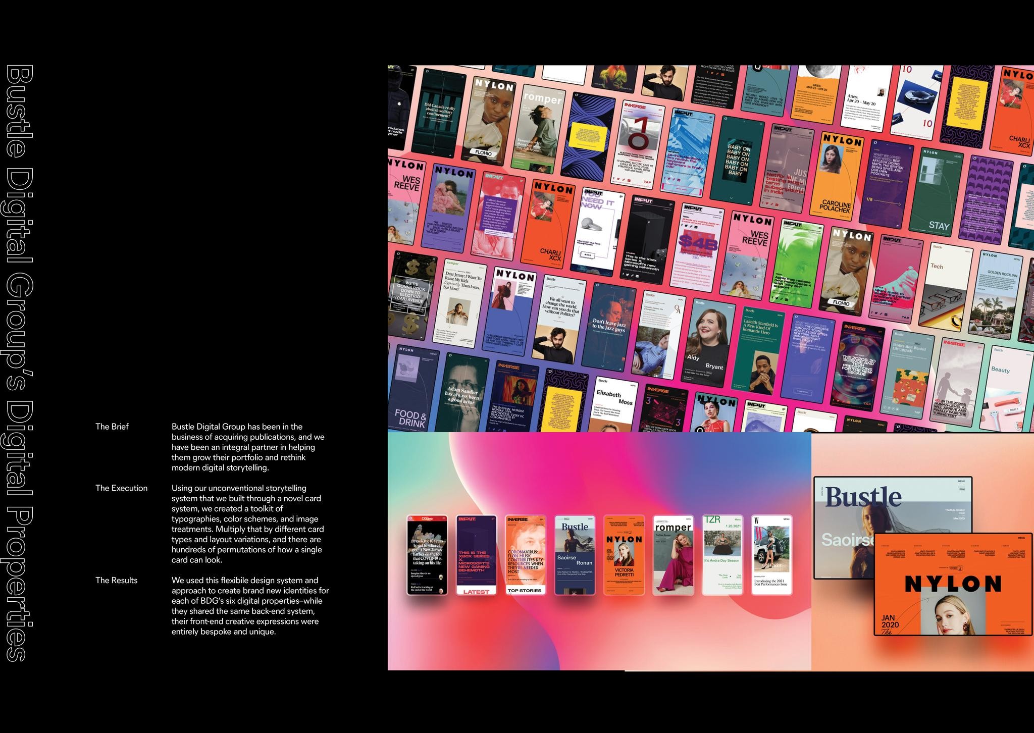 Bustle Digital Group's Digital Properties | Campaign | THE WORK