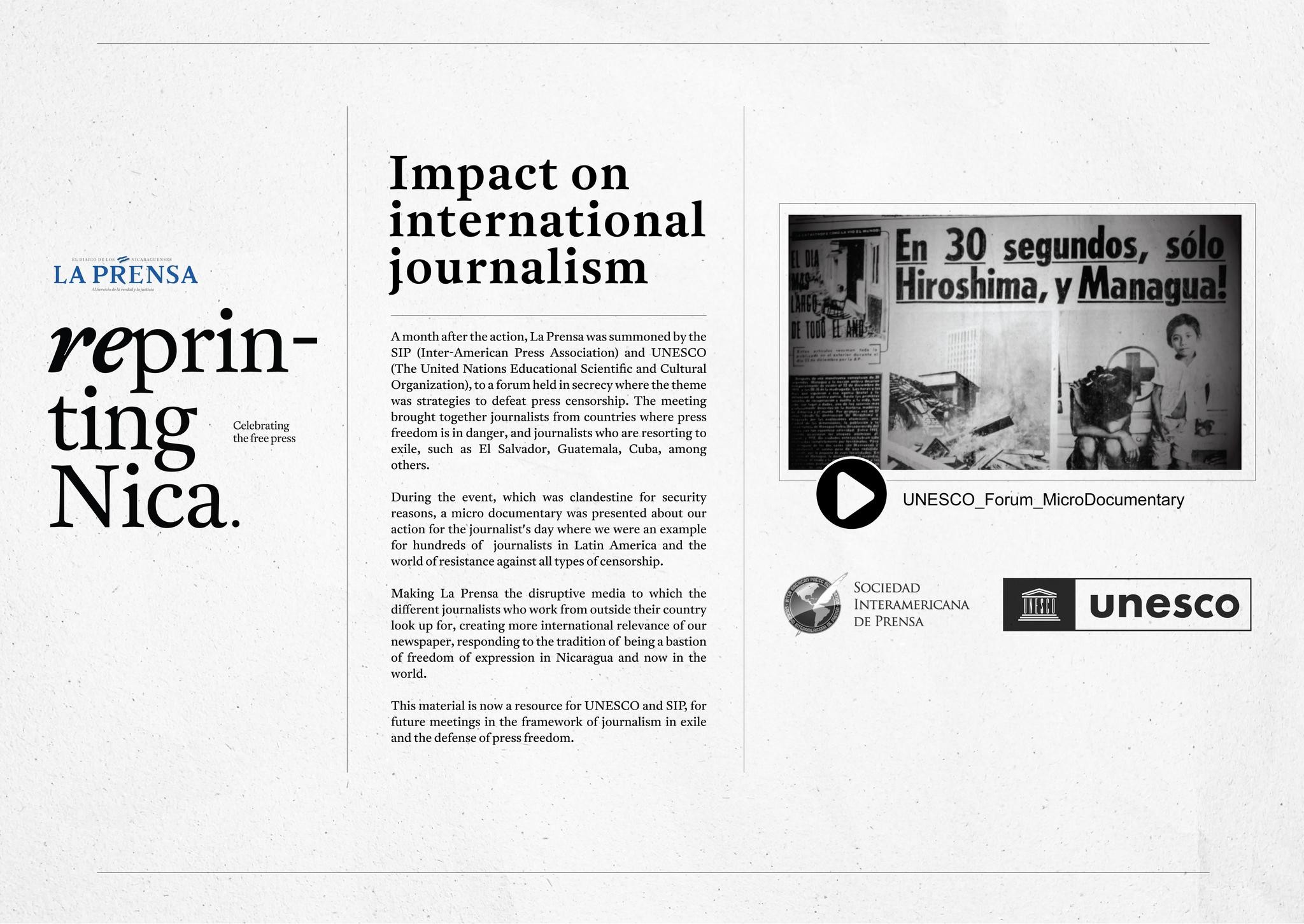 Reprinting Nica | Campaign | THE WORK