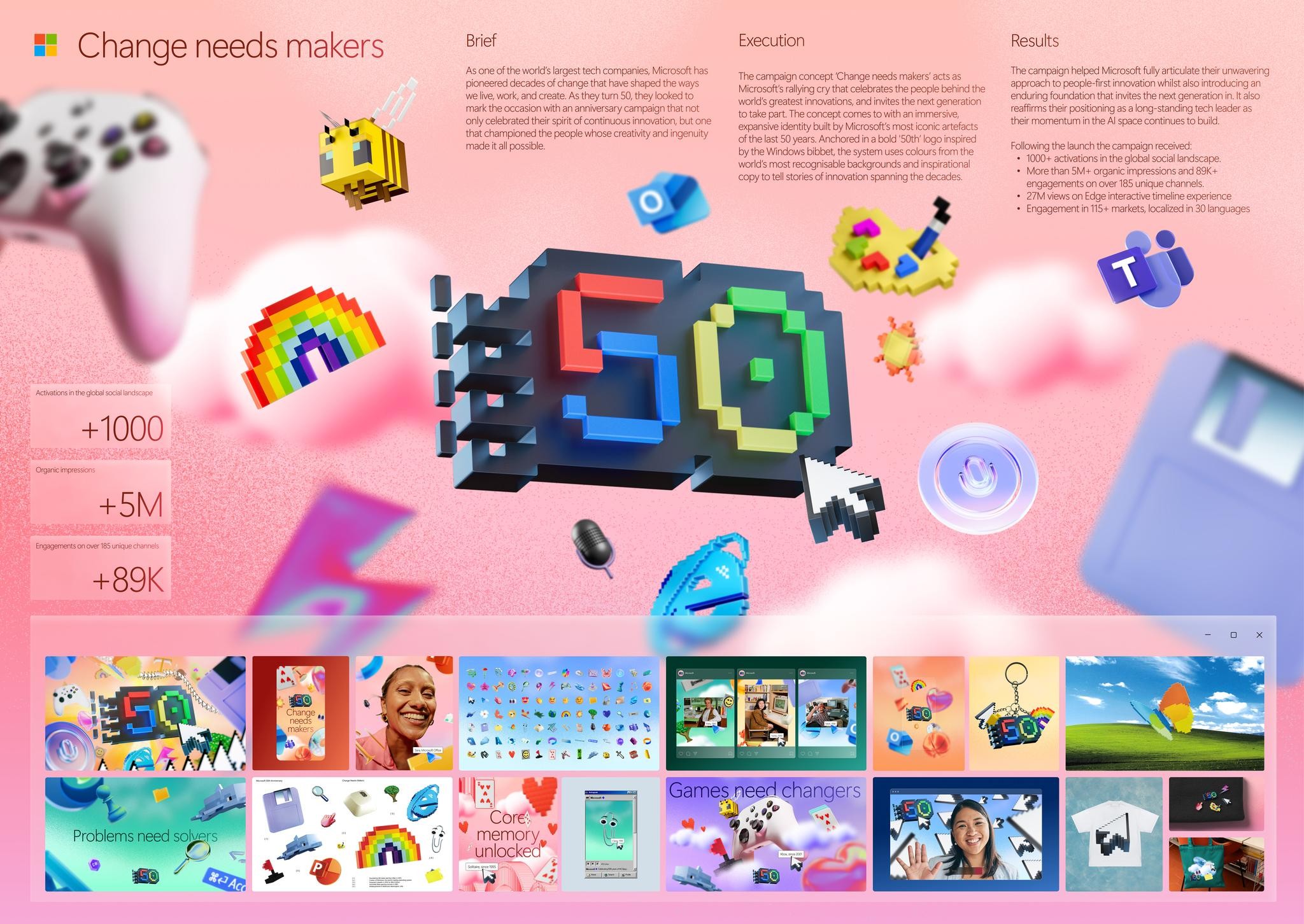 Microsoft 50th Anniversary Campaign