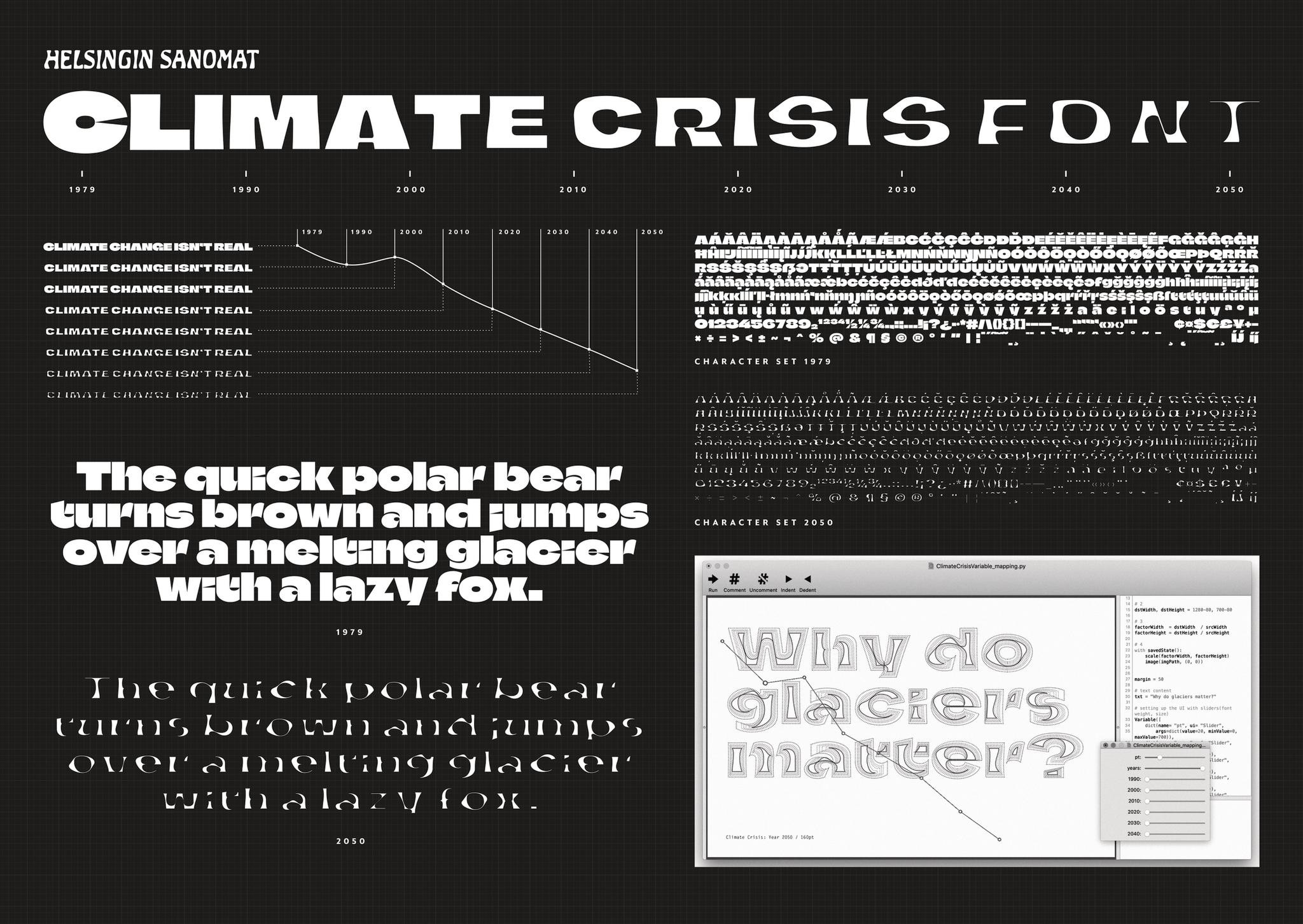 The Climate Crisis Font | Campaign | THE WORK