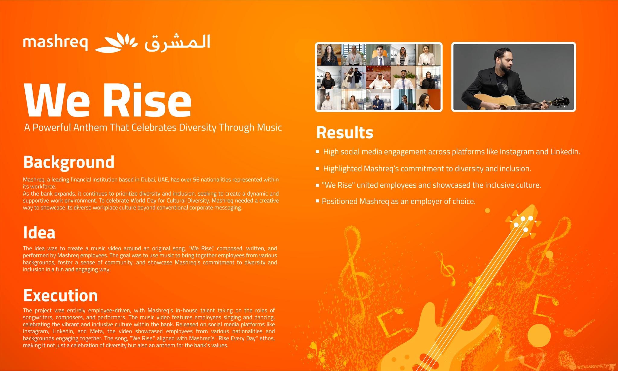 We Rise: Mashreq's Diversity Music Video | Campaign | THE WORK