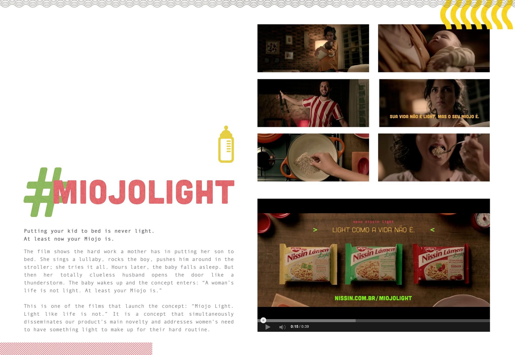 NISSIN MIOJO LIGHT | Campaign | THE WORK