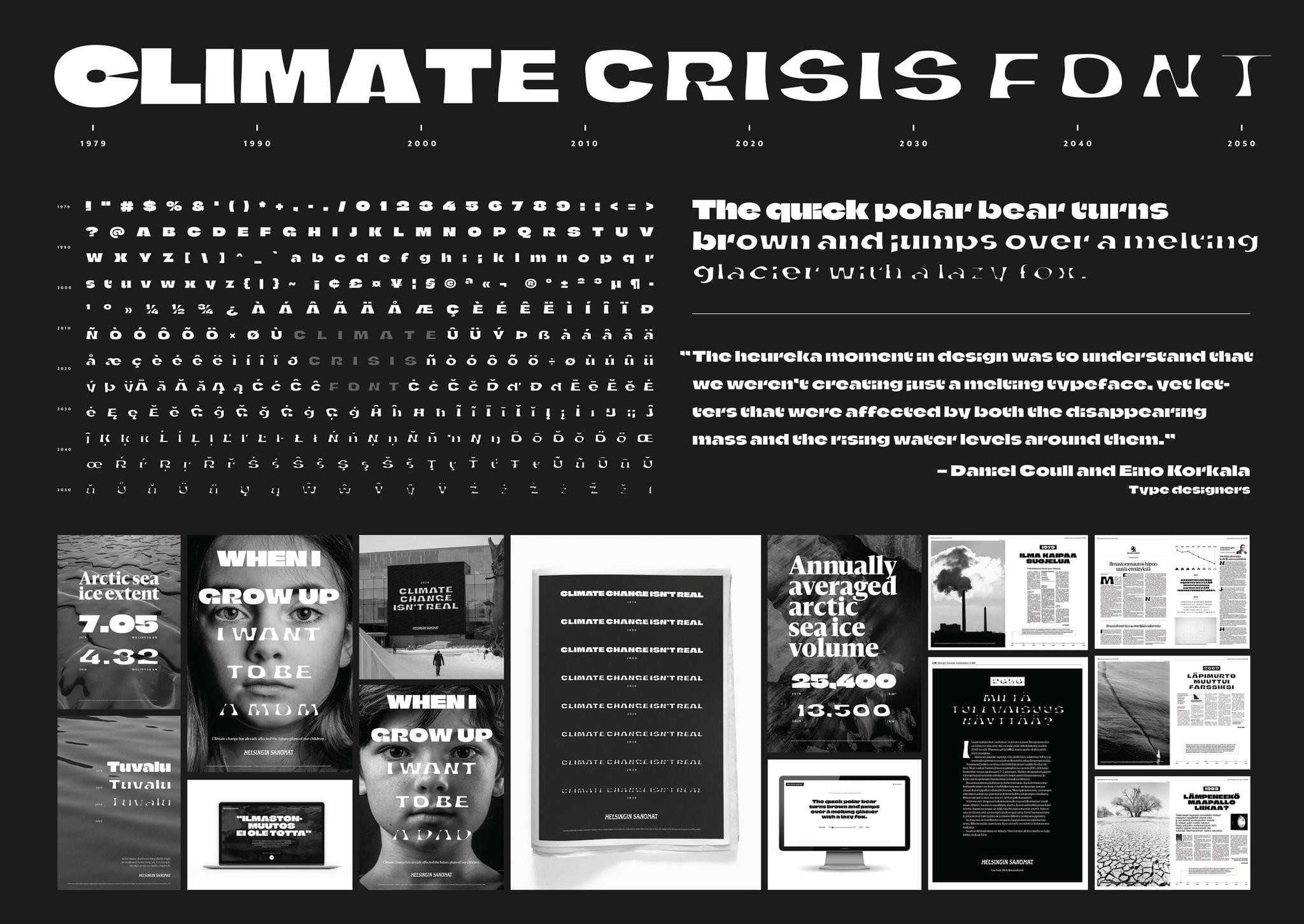 THE CLIMATE CRISIS FONT | Entry | THE WORK