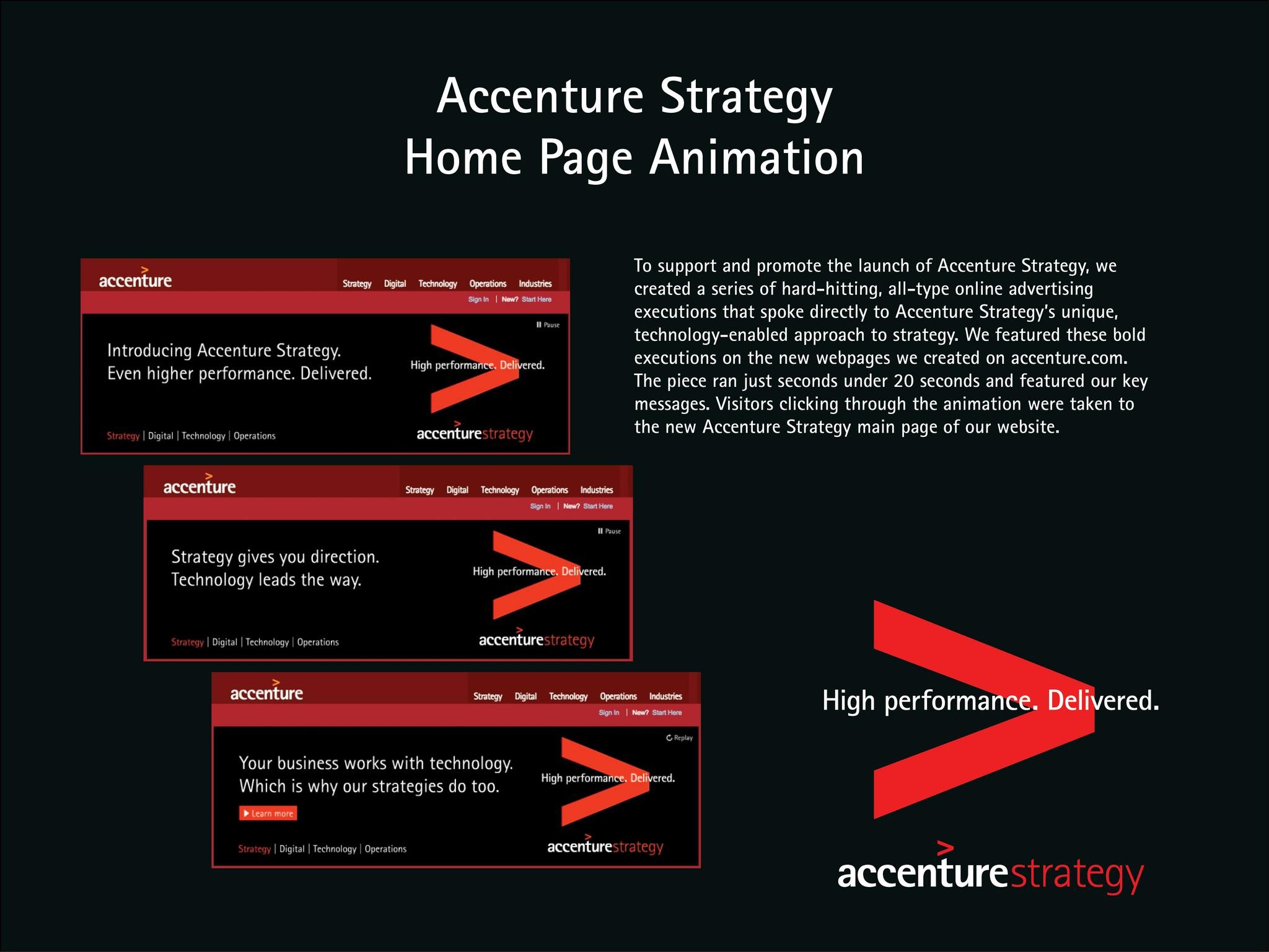 ACCENTURE STRATEGY WEBSITE ANIMATION | Campaign | THE WORK