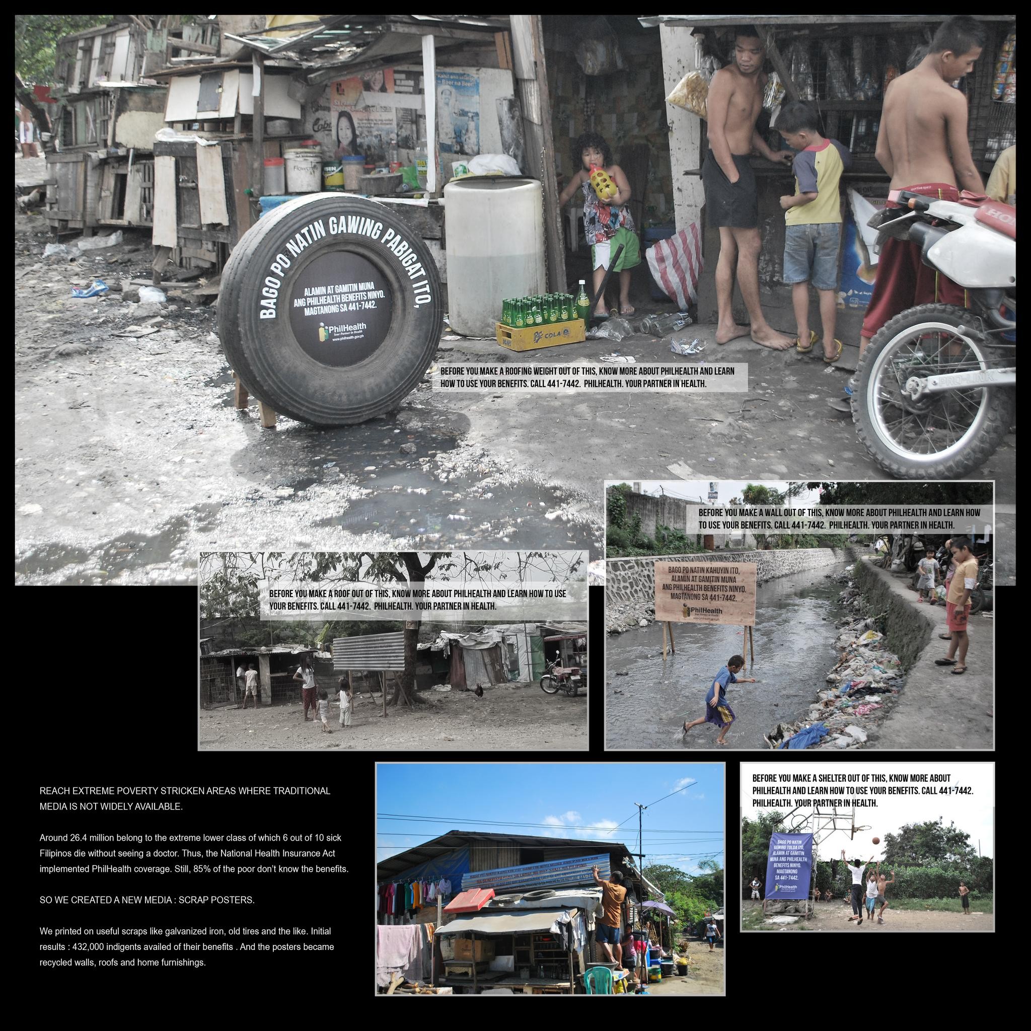 SCRAP POSTERS: TIRE, PLYWOOD, GI SHEET, TARP | Campaign