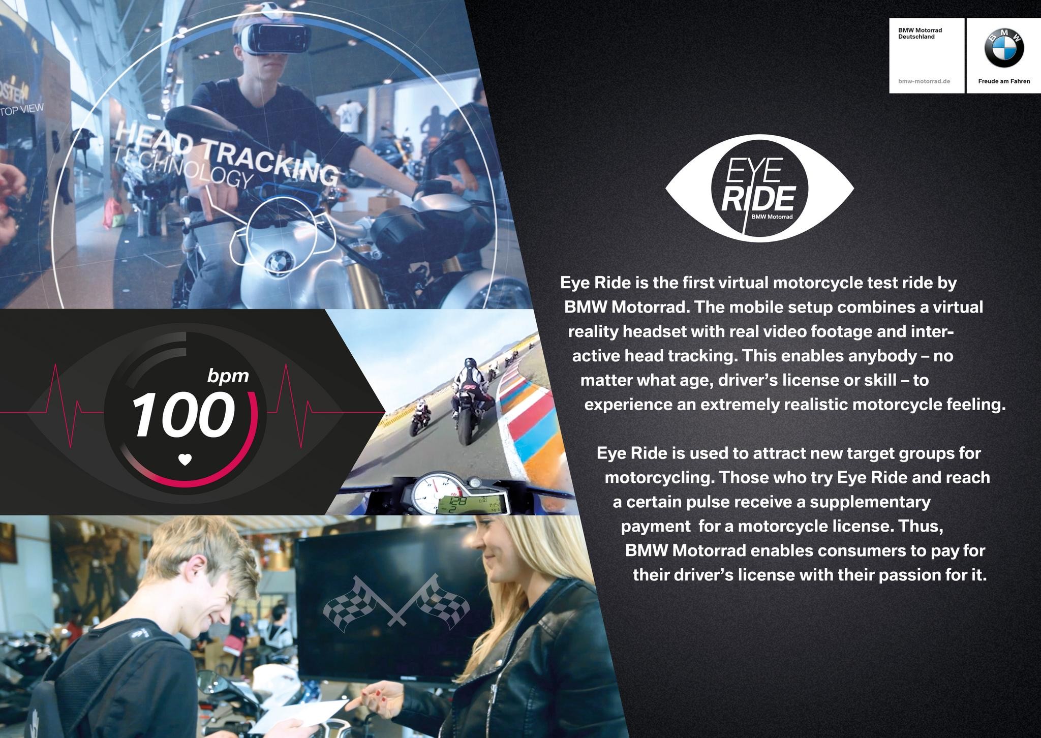 BMW Motorcycle Eye Ride | Campaign | THE WORK