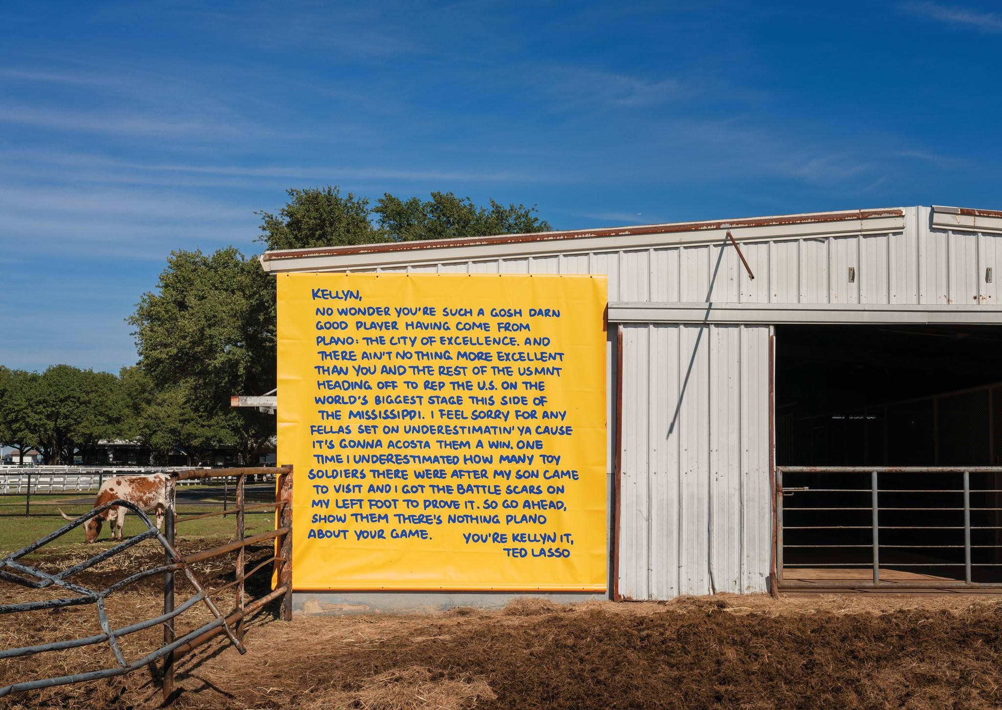 TED LASSO PUBLIC DISPLAYS OF ENCOURAGEMENT | Entry | THE WORK