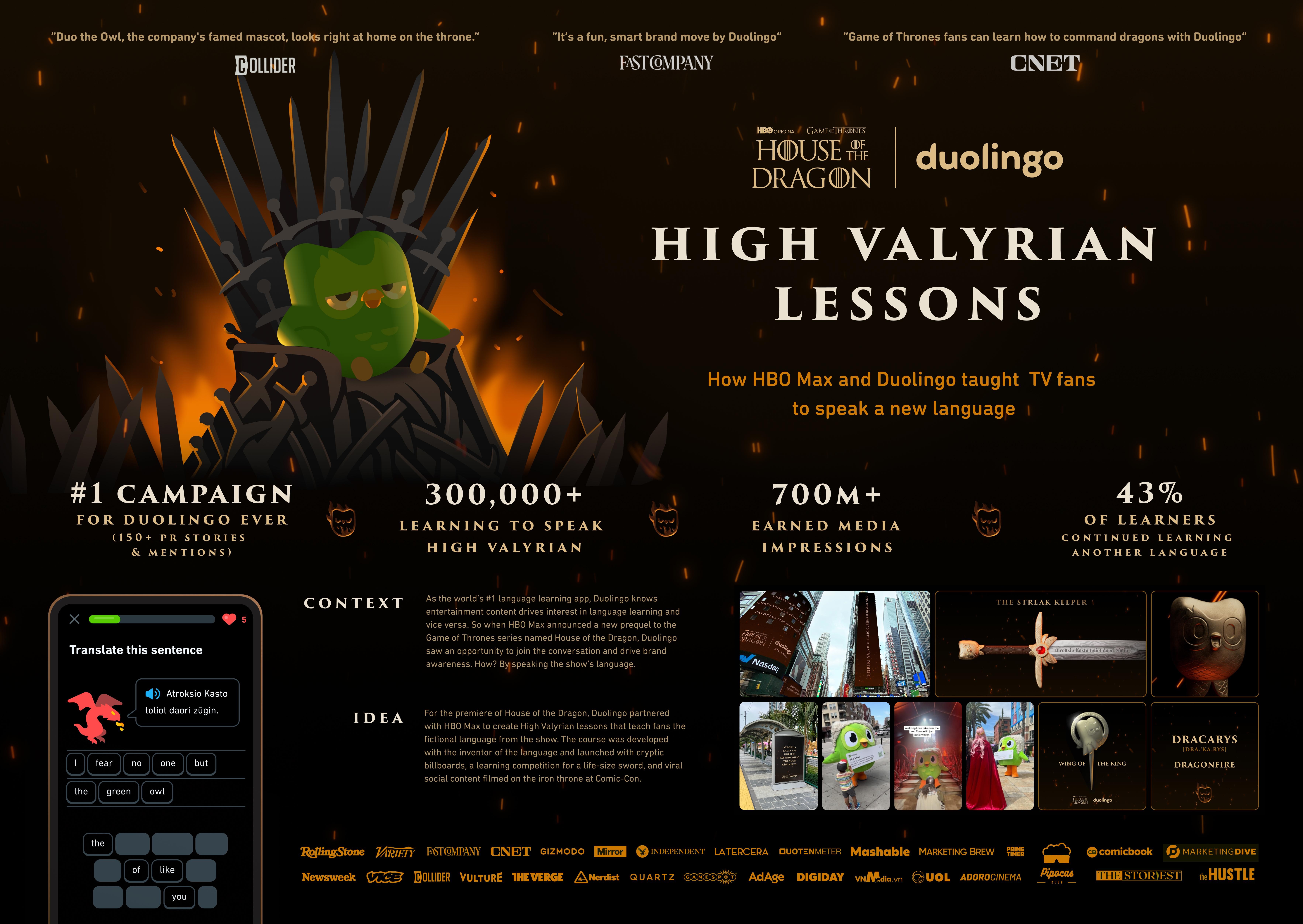 HIGH VALYRIAN LESSONS | Entry | THE WORK