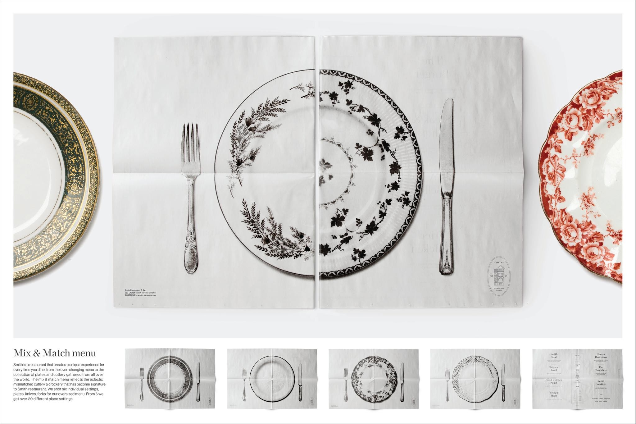 Smith Dinner Menu | Campaign | THE WORK