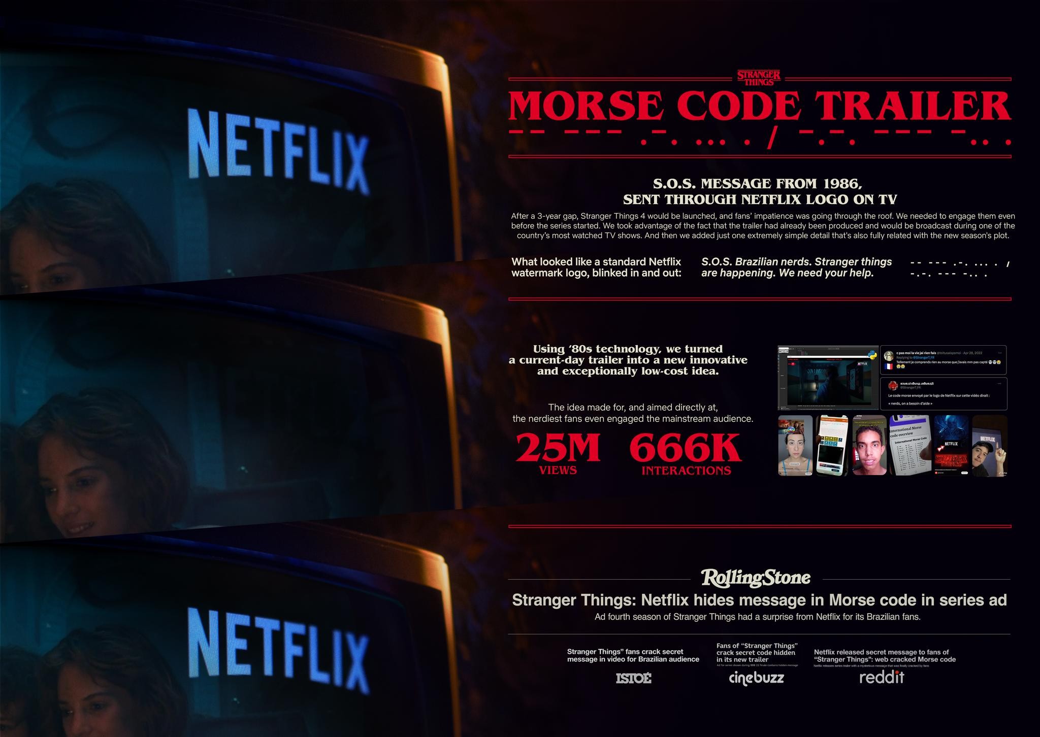 Stranger Things, Season 4 - Morse Code Trailer | Campaign | THE WORK