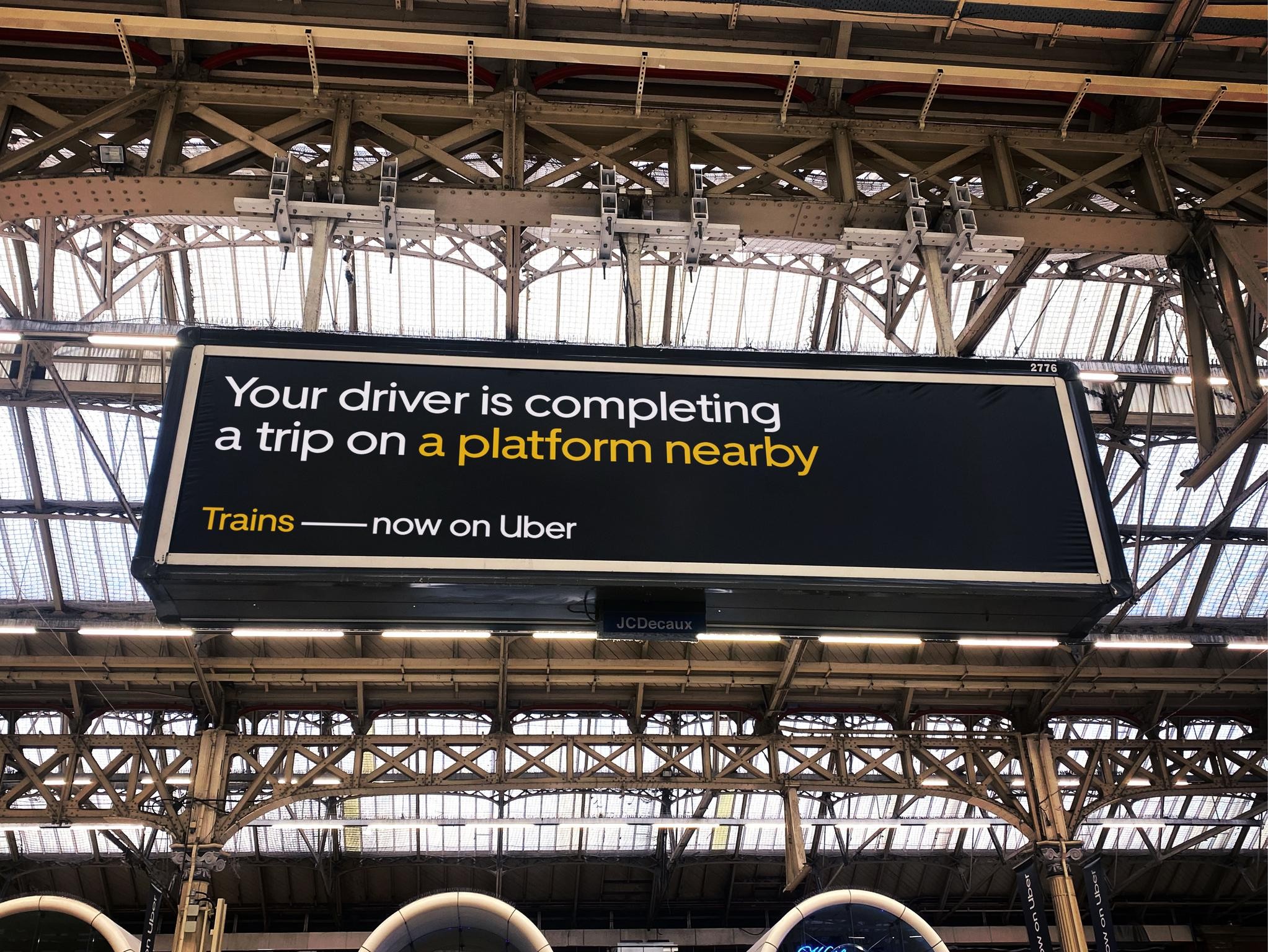 Uber Trains 'Trains, Now on Uber' | Campaign | THE WORK