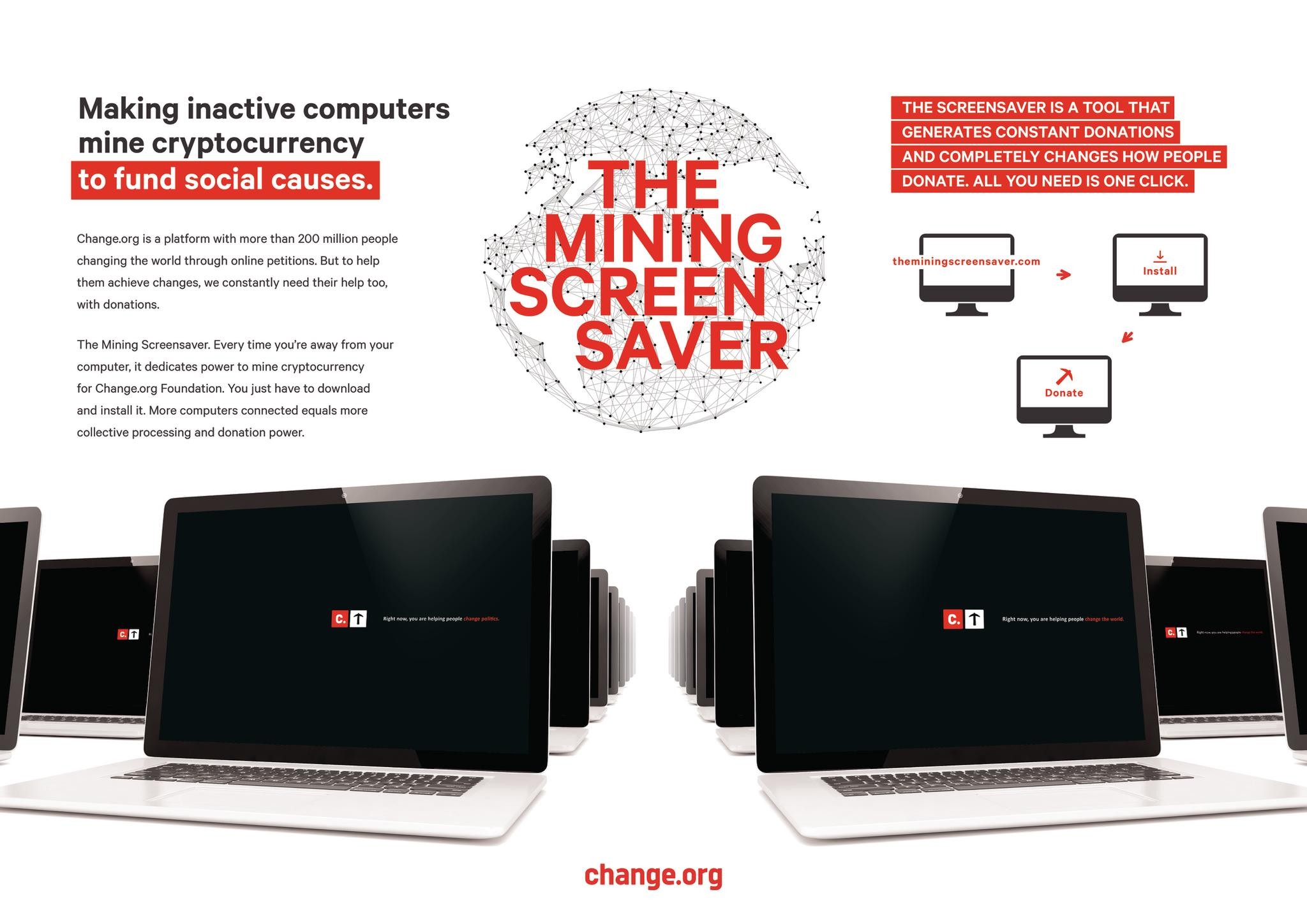 THE MINING SCREENSAVER | Campaign | THE WORK