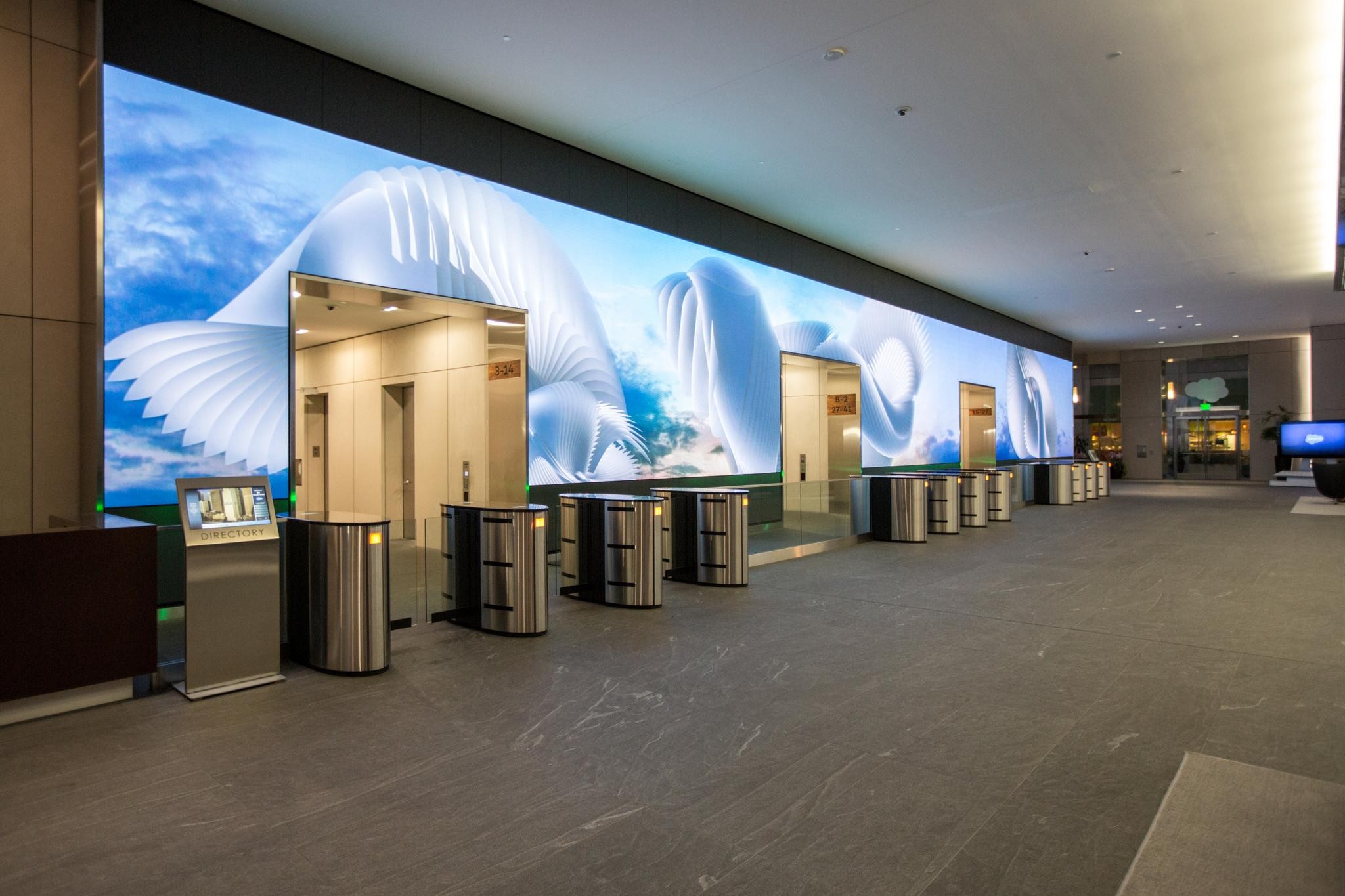 Salesforce West Lobby Pixelscape | Campaign | THE WORK