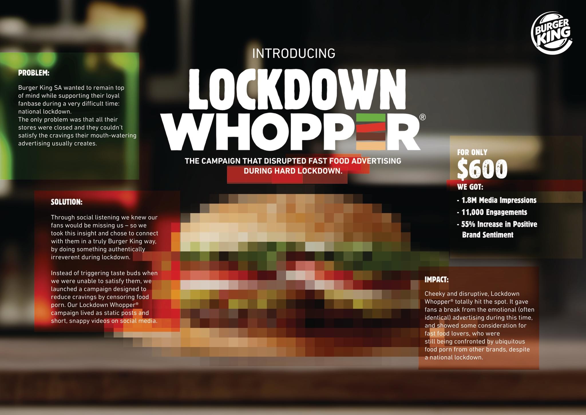 Lockdown Whopper | Campaign | THE WORK
