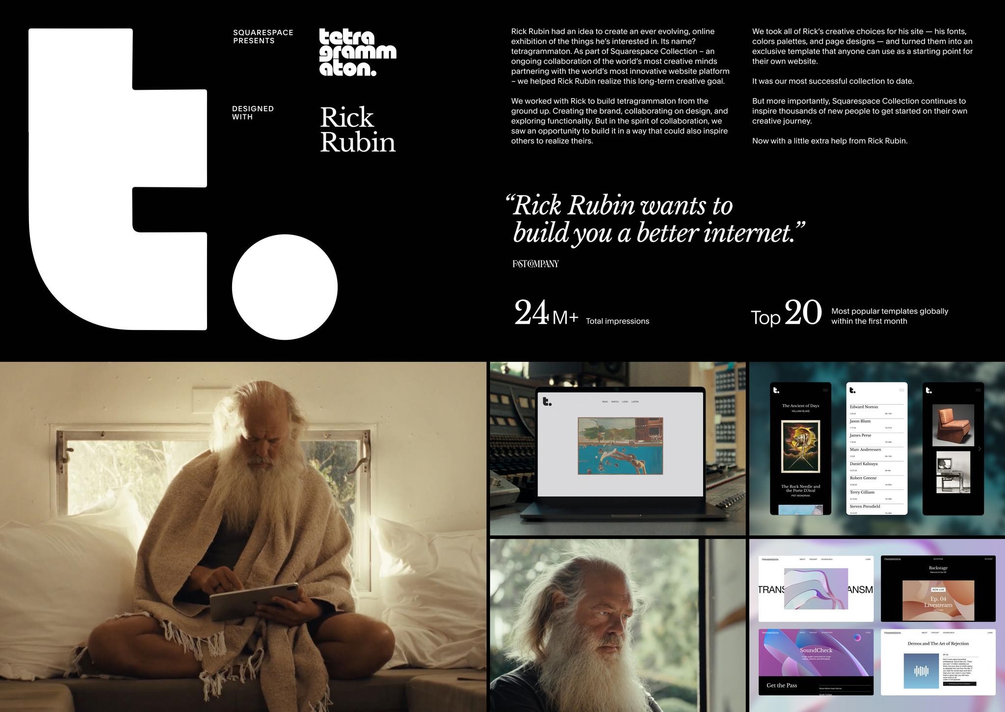 Squarespace Collection: Rick Rubin | Campaign | THE WORK