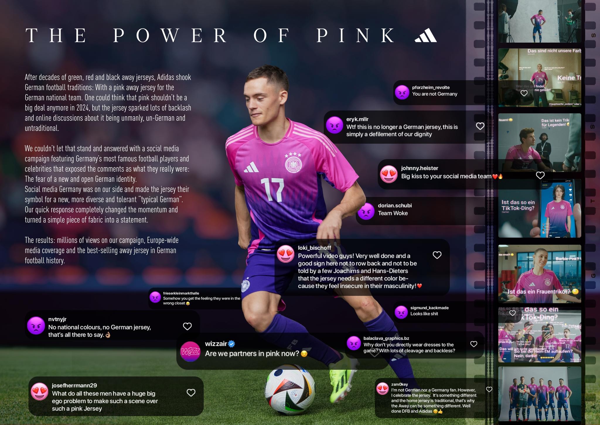 adidas x DFB Euro 2024 jersey away | Campaign | THE WORK