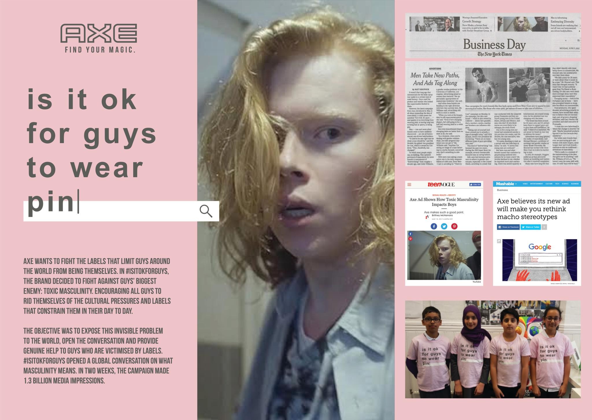 AXE '#isitokforguys' | Campaign | THE WORK